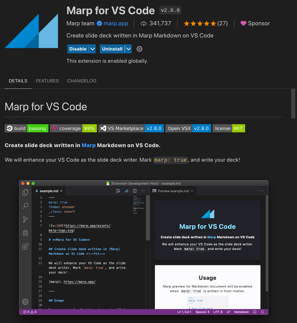 Marp + VS Code